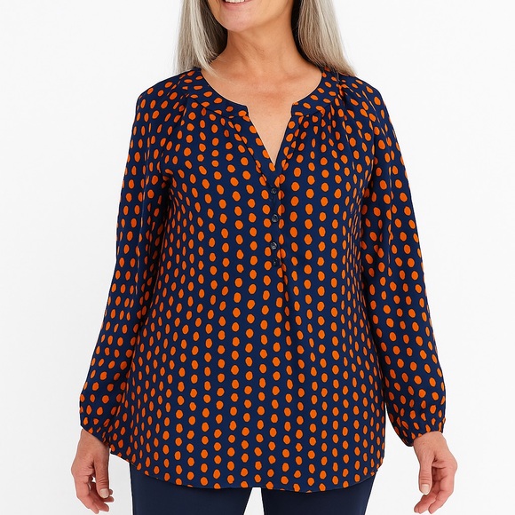 Mud Pie | Tops | Mud Pie Polka Dot Blouse | Poshmark